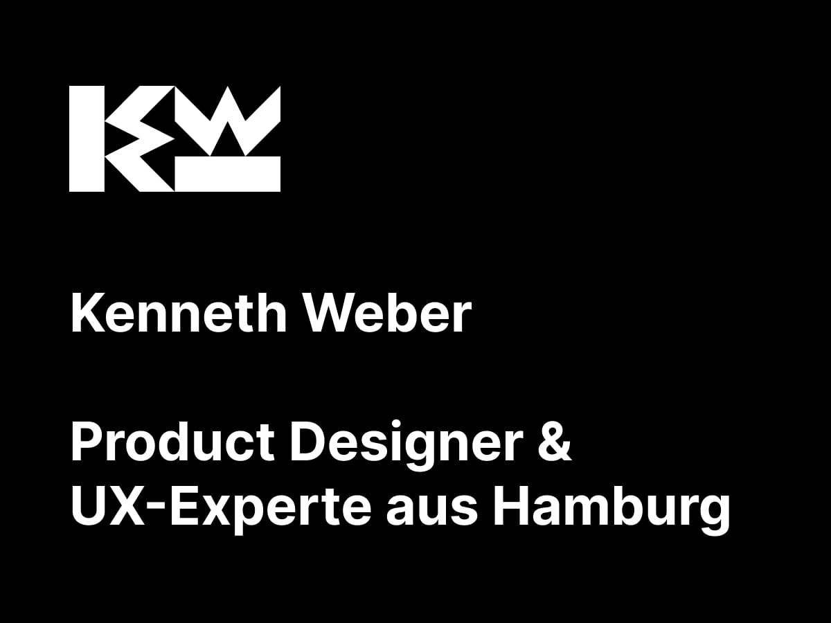 Kenneth Weber — UX/UI Designer - Ich verbinde Kreativität und ...